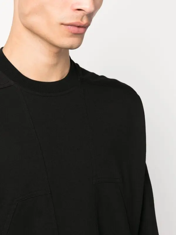 Rick Owens Splintered Peter Organic Cotton Jumper - Black