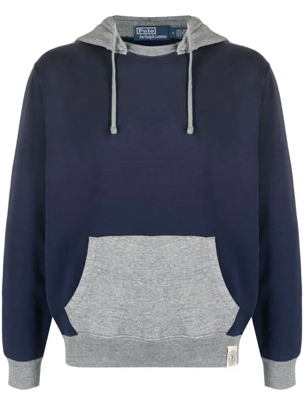 Ralph Lauren Two-tone Mélange-effect Hoodie