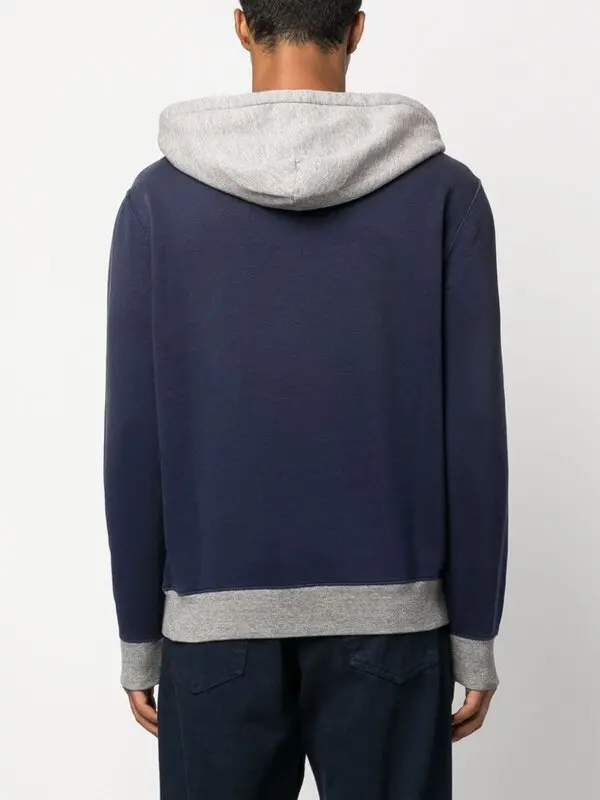 Ralph Lauren Two-tone Mélange-effect Hoodie