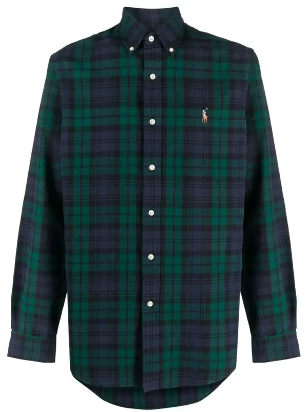 Polo Ralph Lauren Polo Pony Check-plaid Shirt - Green