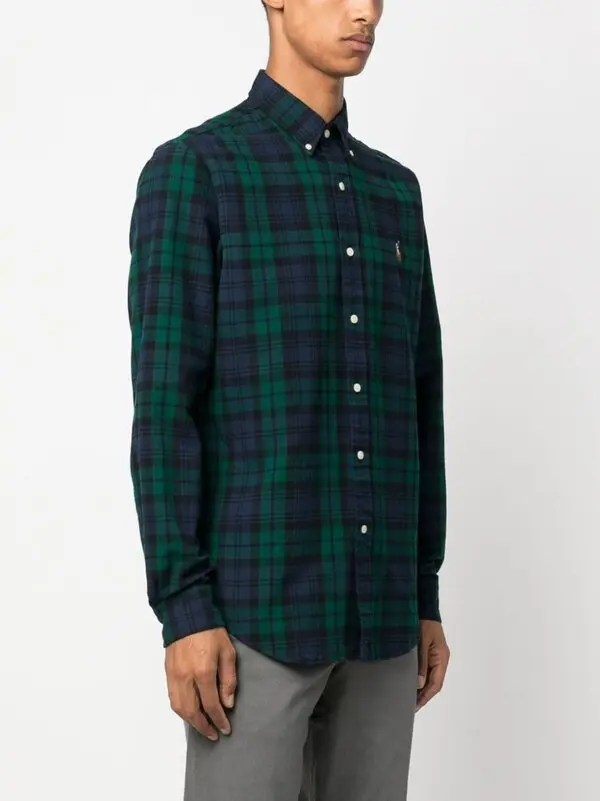 Polo Ralph Lauren Polo Pony Check-plaid Shirt - Green