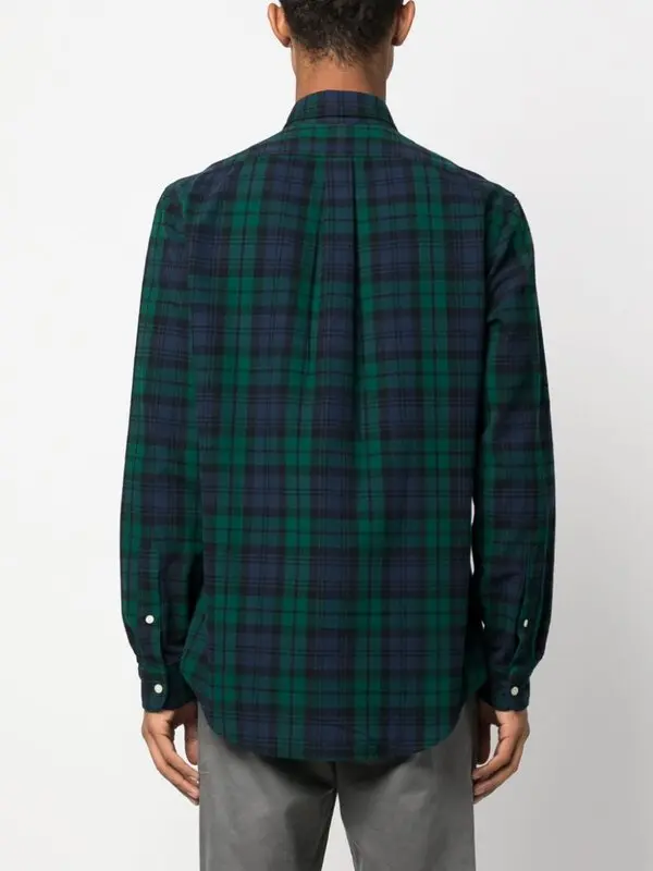 Polo Ralph Lauren Polo Pony Check-plaid Shirt - Green
