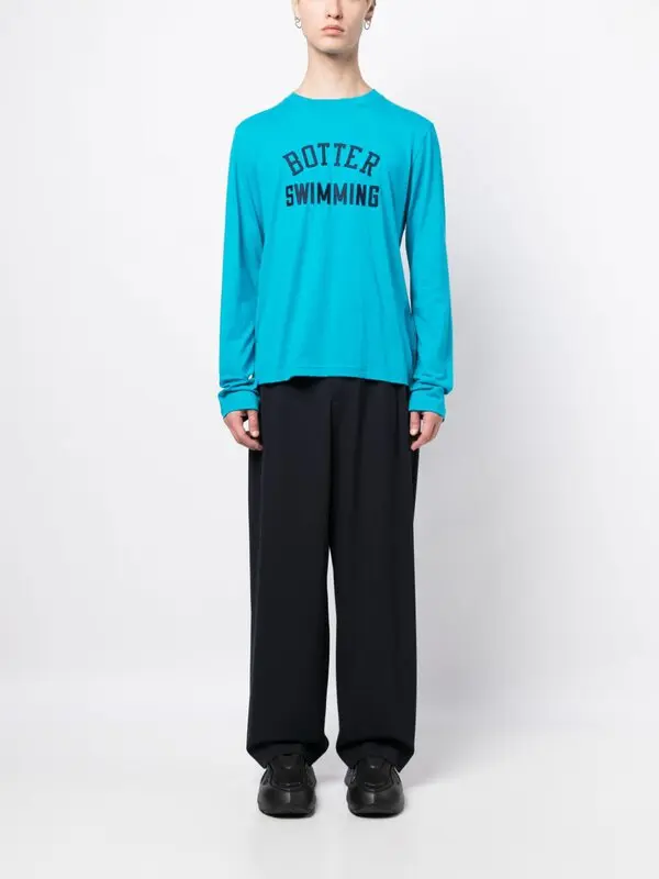 BOTTER Logo-embroidered Organic Cotton T-shirt - Blue