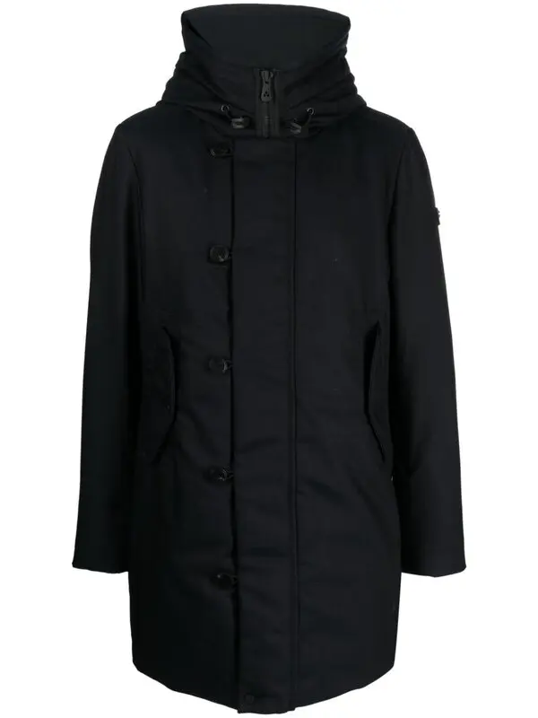 Peuterey Hooded Feather Down Parka - Blue