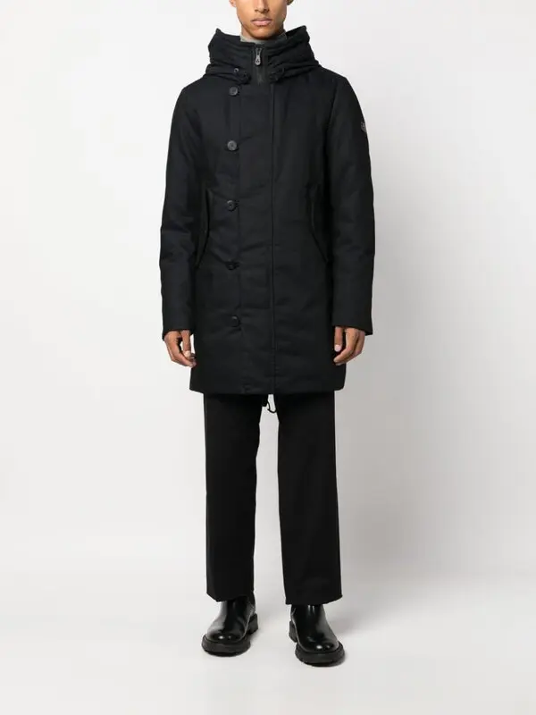 Peuterey Hooded Feather Down Parka - Blue