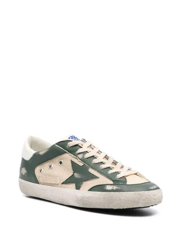 GOLDEN GOOSE Super-star Panelled Sneakers - Neutrals
