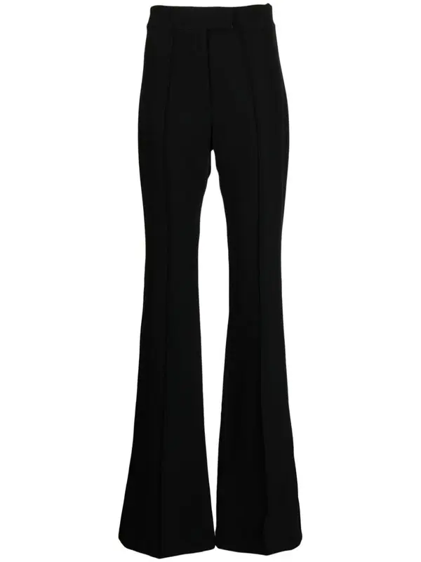Alex Perry High-waisted Flared Trousers - Black
