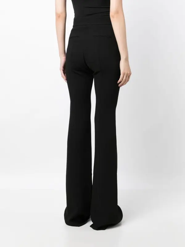 Alex Perry High-waisted Flared Trousers - Black