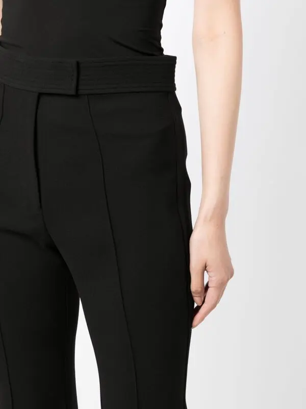 Alex Perry High-waisted Flared Trousers - Black