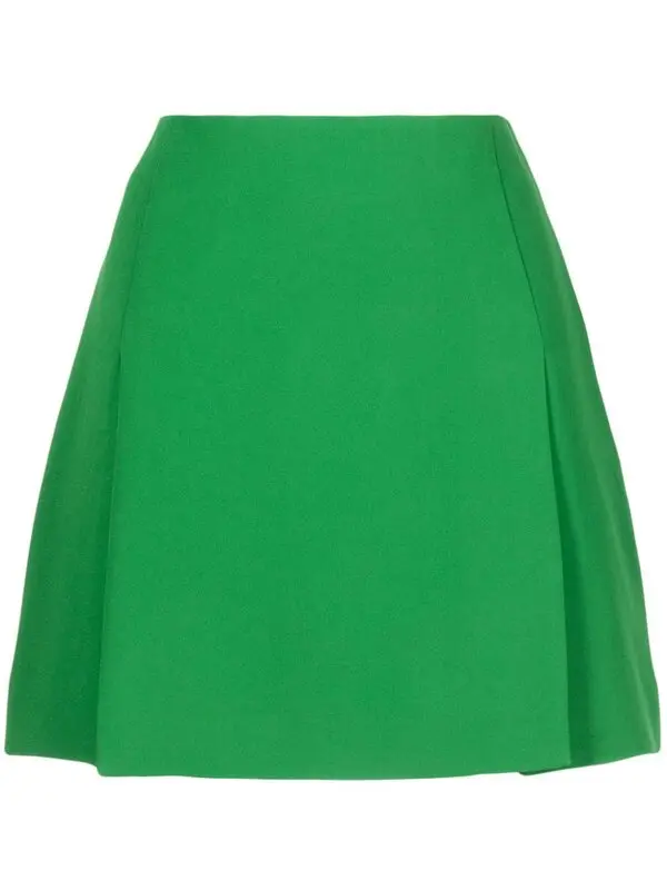 Elie Saab Slits Silk Mini Skirt