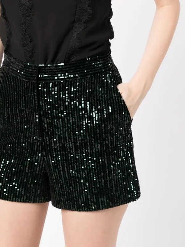 Elie Saab High-waist Sequinned Shorts