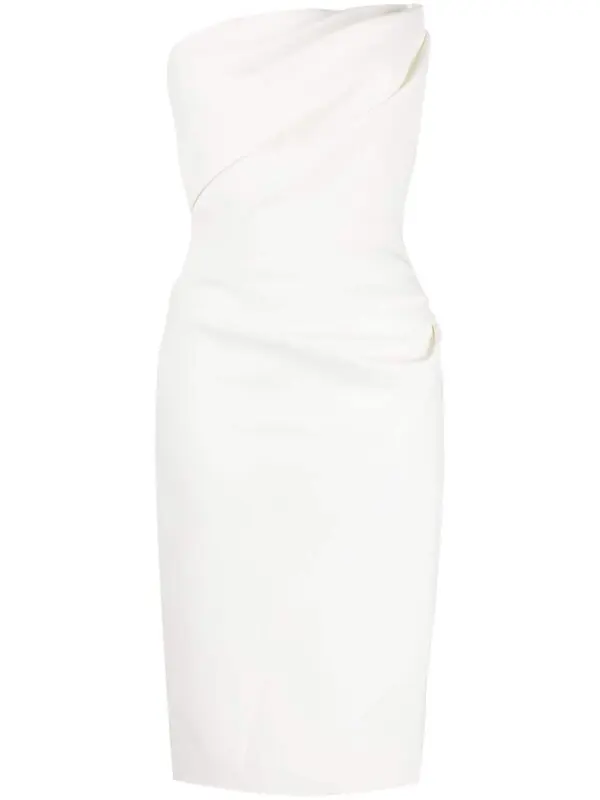 Maticevski Draped Bodice Midi Dress