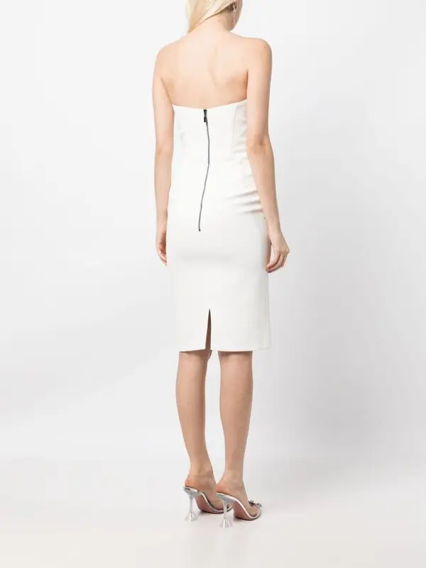 Maticevski Draped Bodice Midi Dress