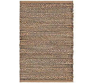 OX BAY TRADING CO. Ox Bay 2' X 3' Jute And Chenille Gray Accent Ru G - One-color
