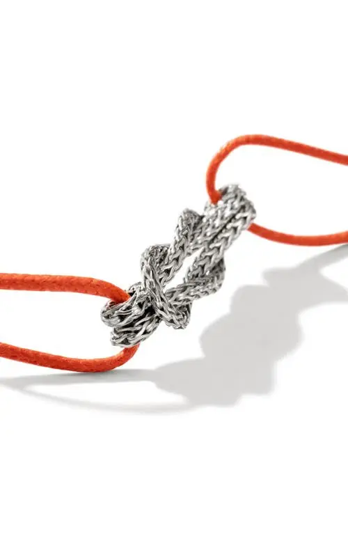 John Hardy Love Knot Sterling Cord Bracelet