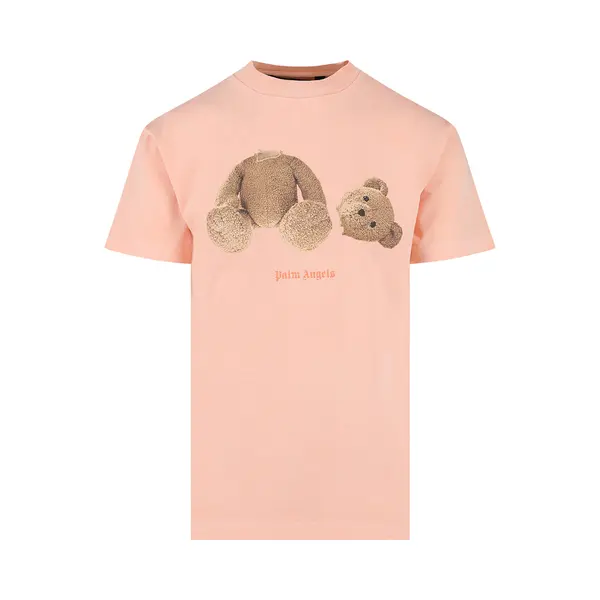Palm Angels Bear Classic Tee 'salmon Fluorescent