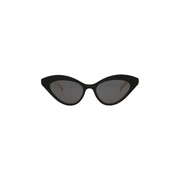 Gucci Cat Eye Sunglasses /gold/grey - Black