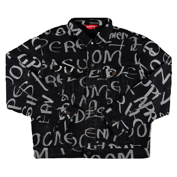 Supreme Ark Denim Trucker Jacket - Black