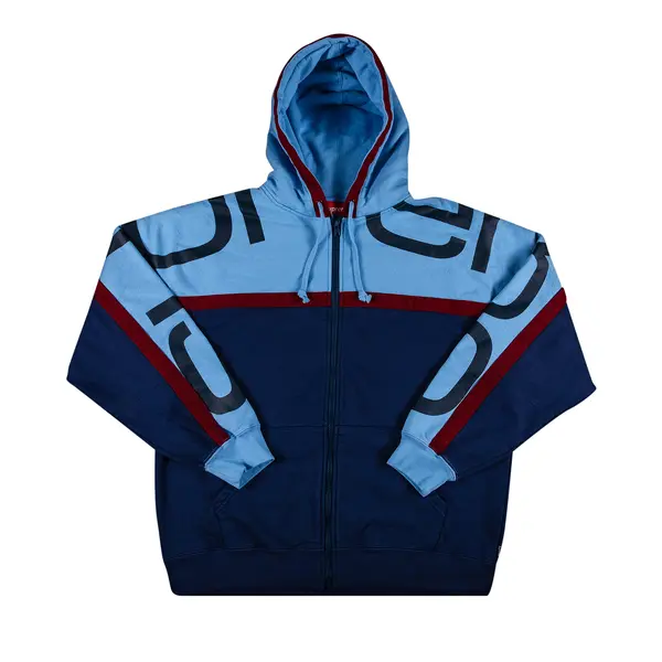 Big Logo Paneled Zip Up Hooded Sweat Supreme Big Logo Paneled Zip Up Hooded Sweatshirt (FW20) - $168
