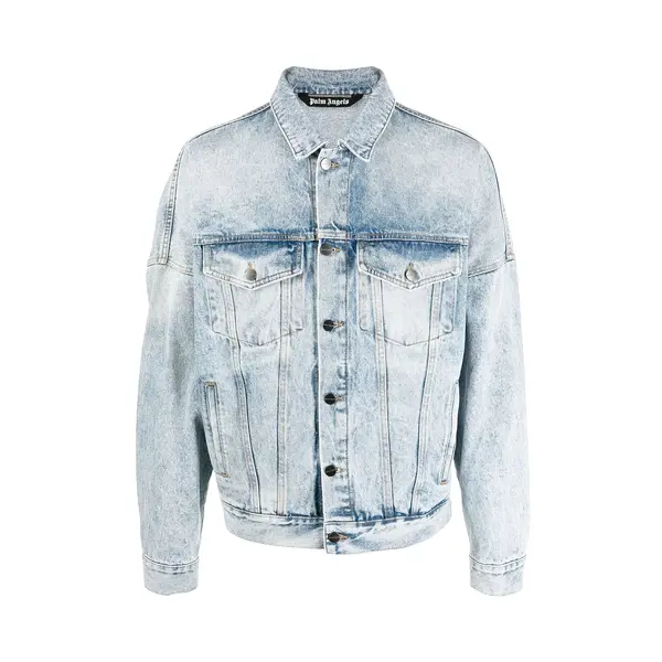 Palm Angels Back Logo Denim Jacket