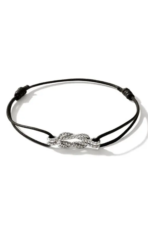 John Hardy Love Knot Sterling Cord Bracelet - Silver