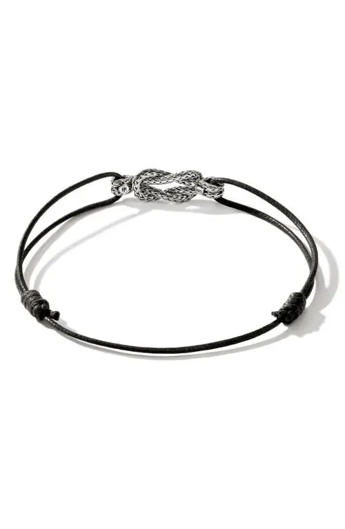 John Hardy Love Knot Sterling Cord Bracelet