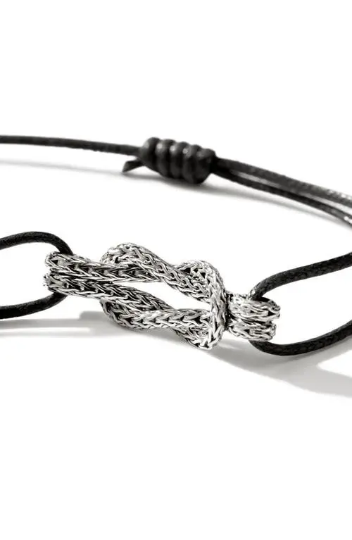 John Hardy Love Knot Sterling Cord Bracelet