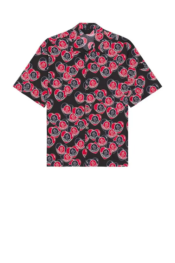Moncler Shirt In Red - Multi