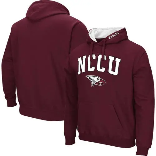 COLOSSEUM North Carolina Central Eagles Arch & Logo 3.0 Pullover Hoodie