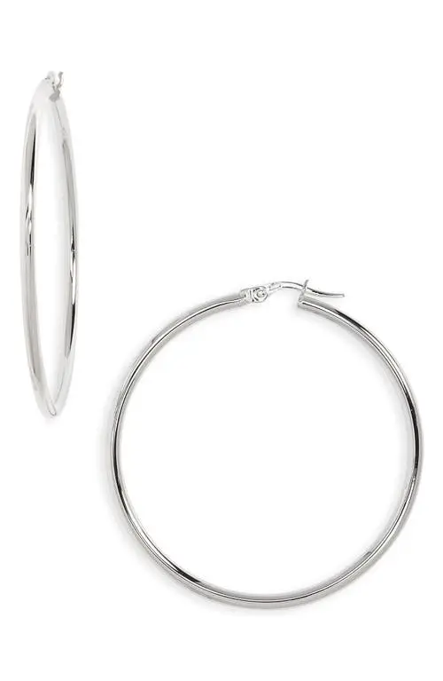 Roberto Coin 18k Gold Hoop Earrings - Wg