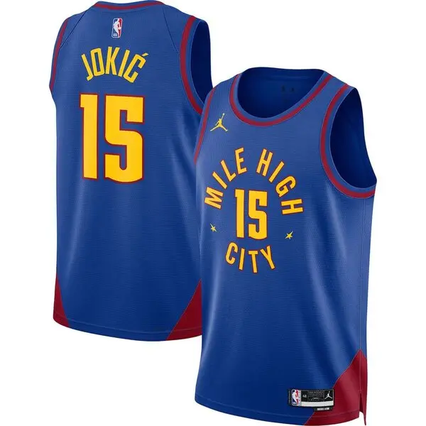 JORDAN BRAND Nikola Jokic Denver Nuggets Swingman Jerseystatement Edition - Blue
