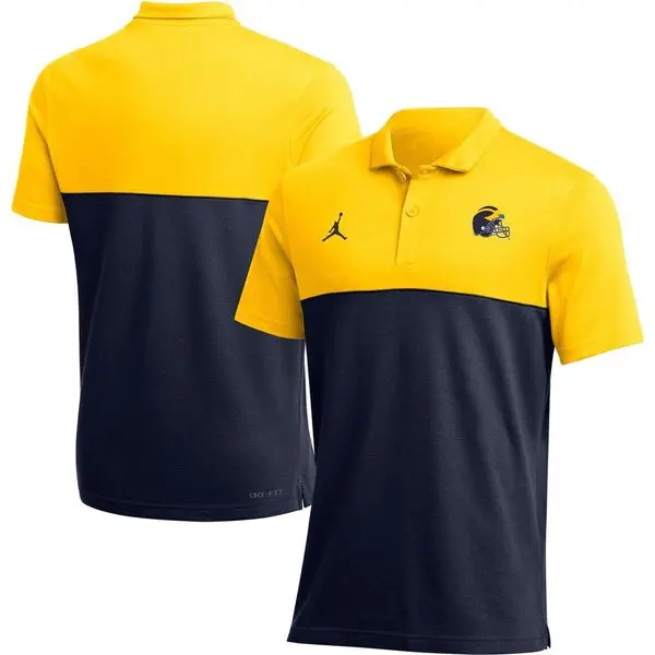 JORDAN BRAND Michigan Wolverines 2022 Coaches Performance Polo