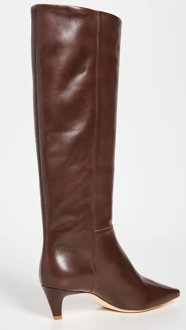 REFORMATION Remy Knee High Boots - Chestnut