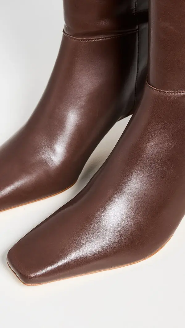 REFORMATION Remy Knee High Boots - Chestnut