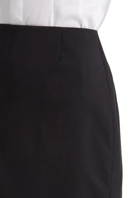 BOSS Viileah Virgin Wool Pencil Skirt - Blk