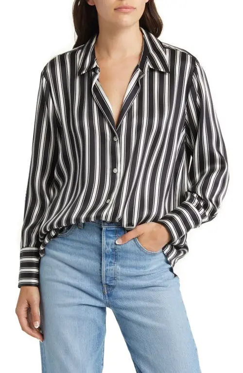 Rails Ledger Stripe Silk Shirt
