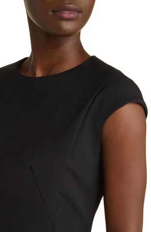 BOSS Dironah Virgin Wool Sheath Dress - Black