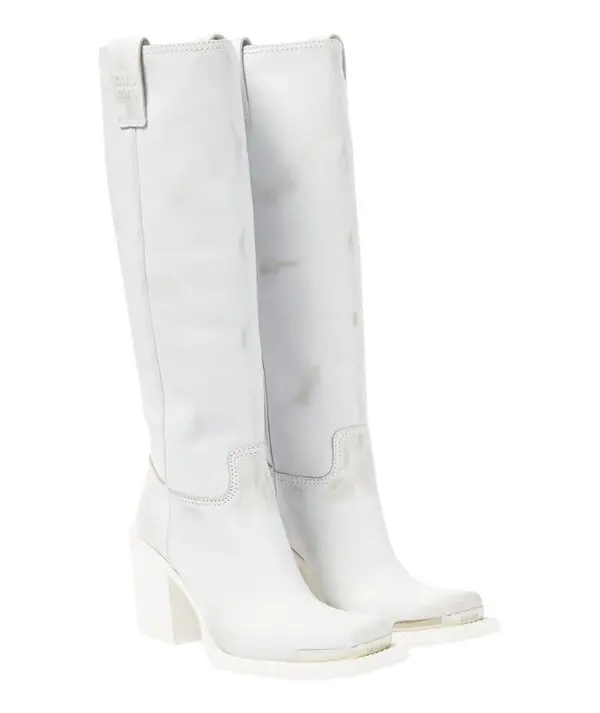 Miu Miu Knee-high Leather Boots