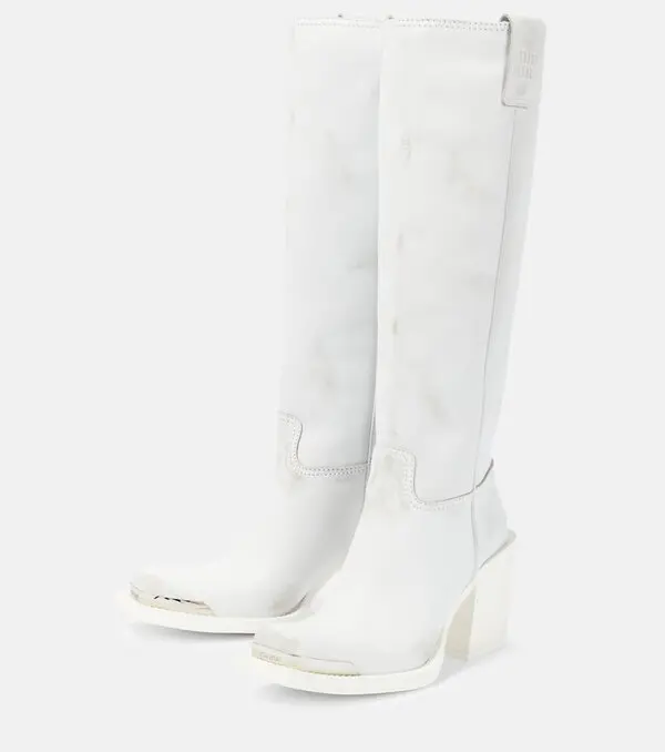 Miu Miu Knee-high Leather Boots