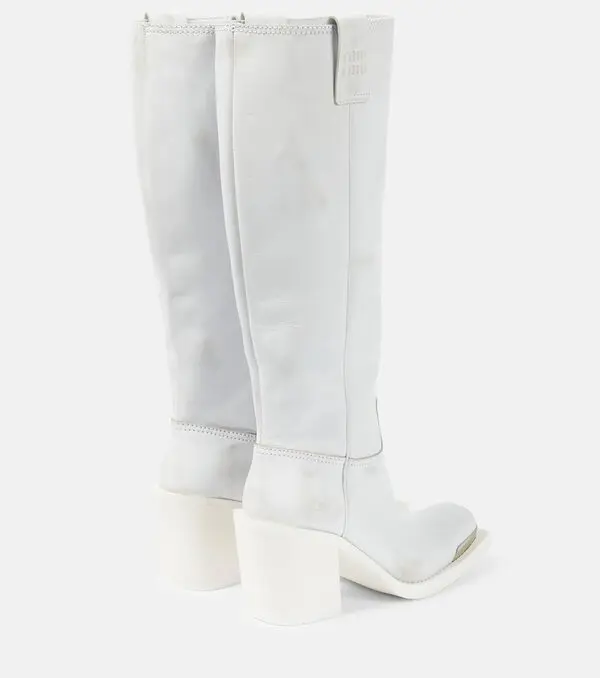 Miu Miu Knee-high Leather Boots
