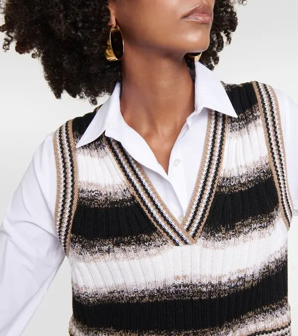 Veronica Beard Spear Cotton-blend And Wool Shirt