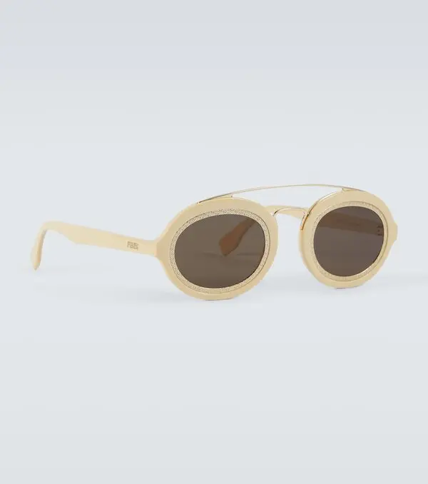 Fendi Ff Around Oval Sunglasses