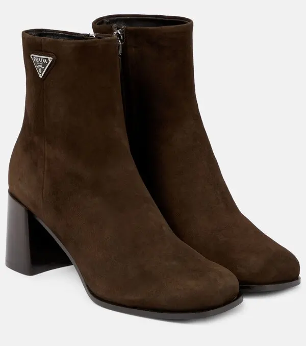 Prada Suede Ankle Boots