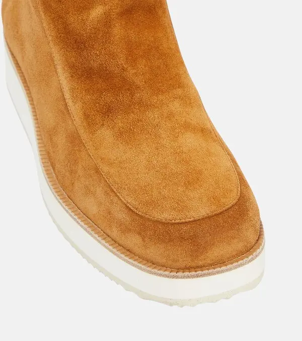 Gabriela Hearst Shearling-lined Suede Ankle Boots - Brown