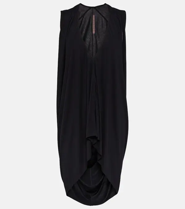 Rick Owens Draped Jersey Top - Black