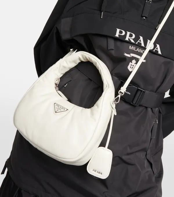 Prada Mini Leather Tote - White