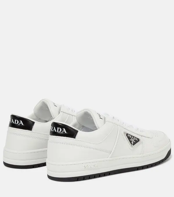 Prada Logo Leather Sneakers