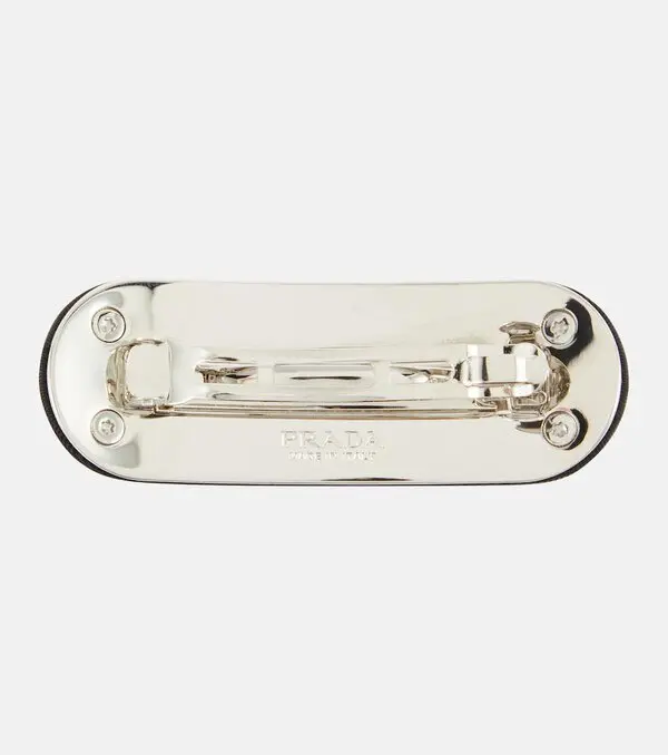 Prada Logo Hair Clip