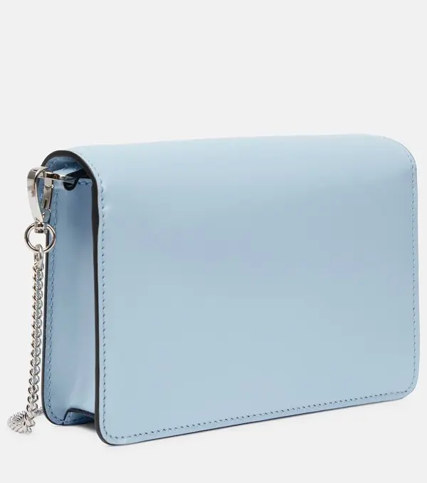 Prada Mini Leather Crossbody Bag - Blue