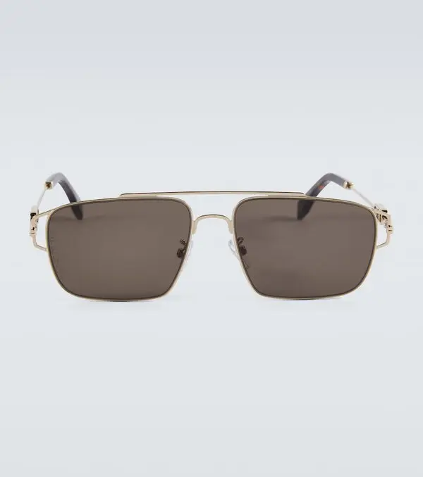 Fendi First Rectangular Sunglasses - Brown